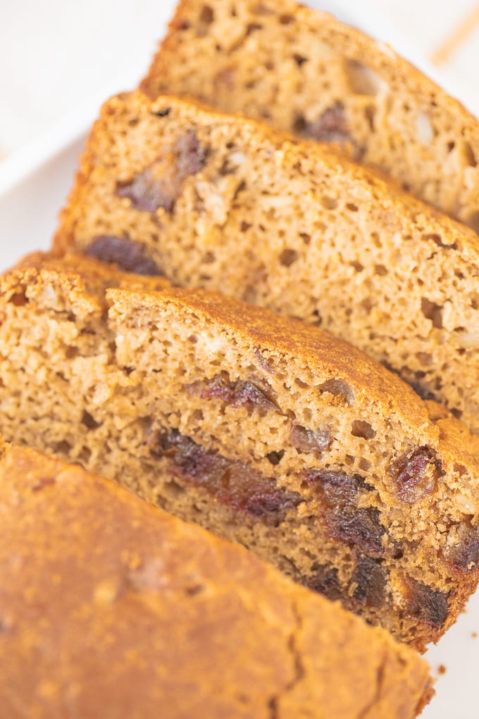 Grain-Free & Gluten-Free Date Nut Bread - Clean Eating Kitchen
