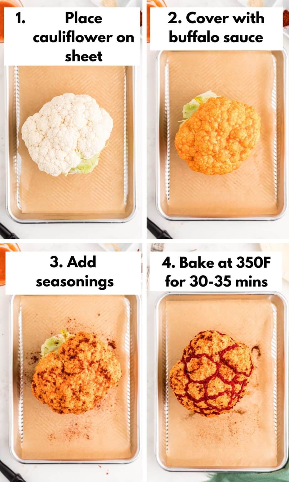 Halloween Roasted Cauliflower Brain - Clean Eating Kitchen