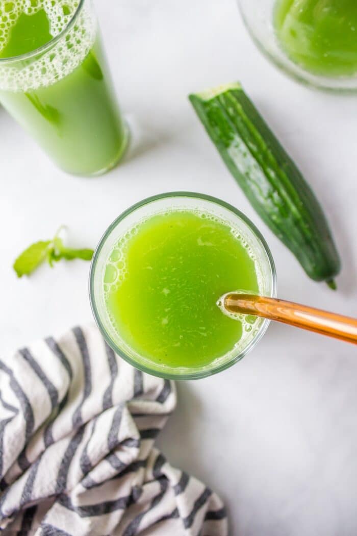 Cucumber Juice Recipe (Juicer or Blender) - Clean Eating Kitchen