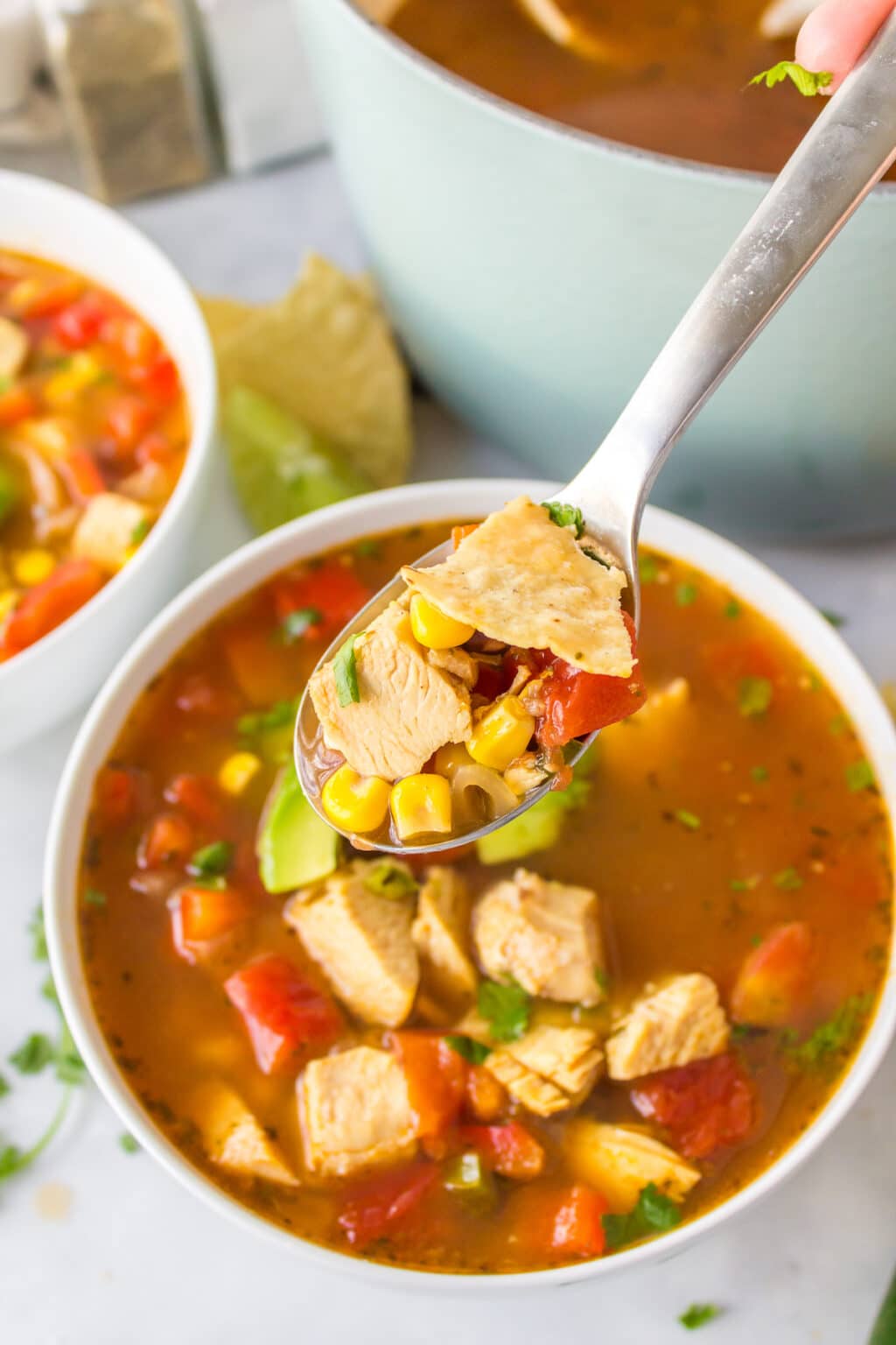 Panera Chicken Tortilla Soup Copycat - Clean Eating Kitchen
