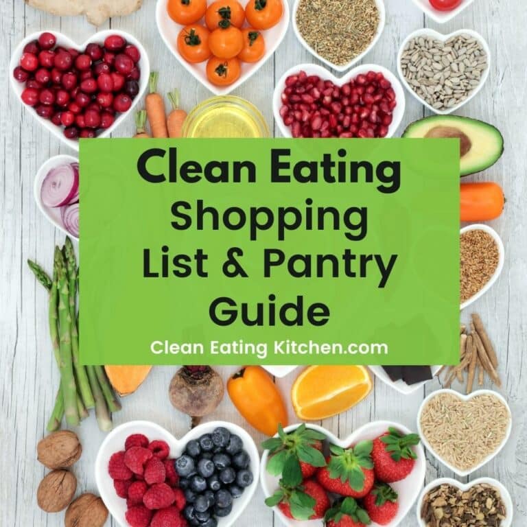 Clean Eating Grocery Shopping List (Printable Free PDF) - Clean Eating ...