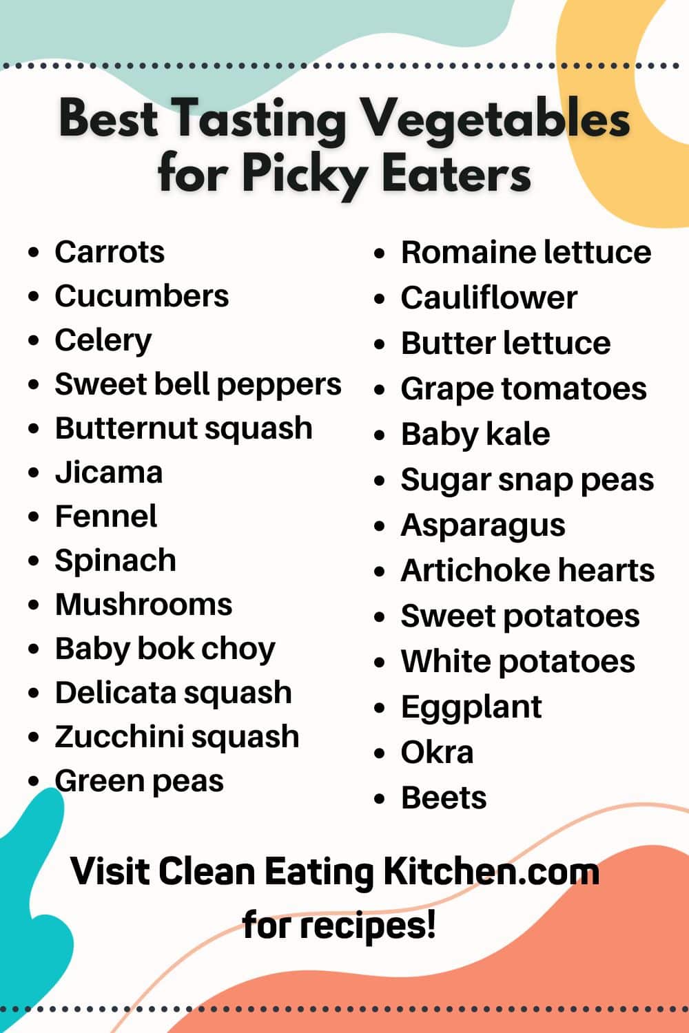 25+ Best Vegetables for Picky Eaters - Clean Eating Kitchen