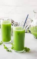 Cilantro Juice Recipe (Juicer or Blender) - Clean Eating Kitchen